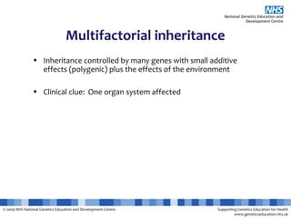 Multifactorial Inheritance