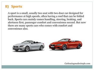 Explanation about different car body styles | PPTX