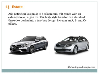 Explanation about different car body styles | PPTX