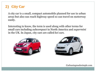 Explanation about different car body styles | PPT