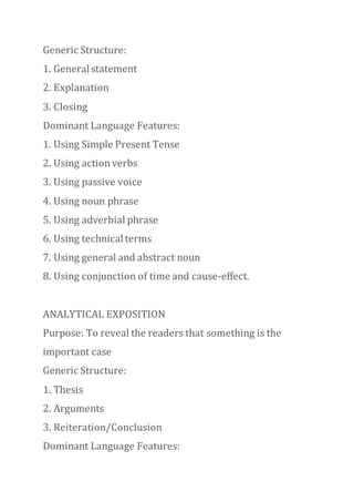 Explanation about text types | PDF