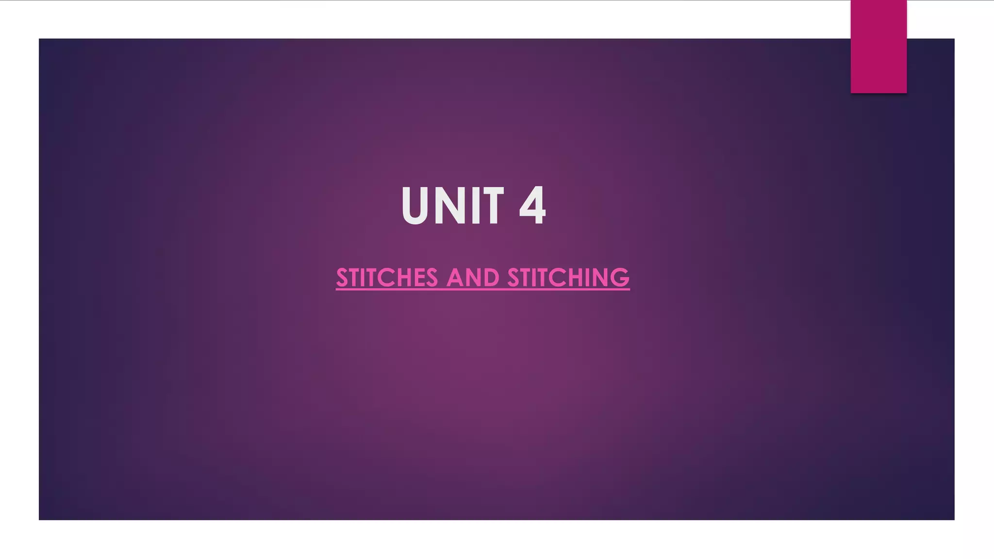 Explanation and classification of stitches | PDF