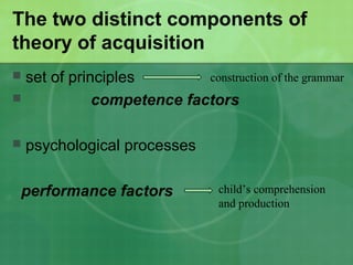 Explanation and language acquisition | PPT