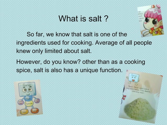 Explanation about salt by naviati asrita putri | PPT