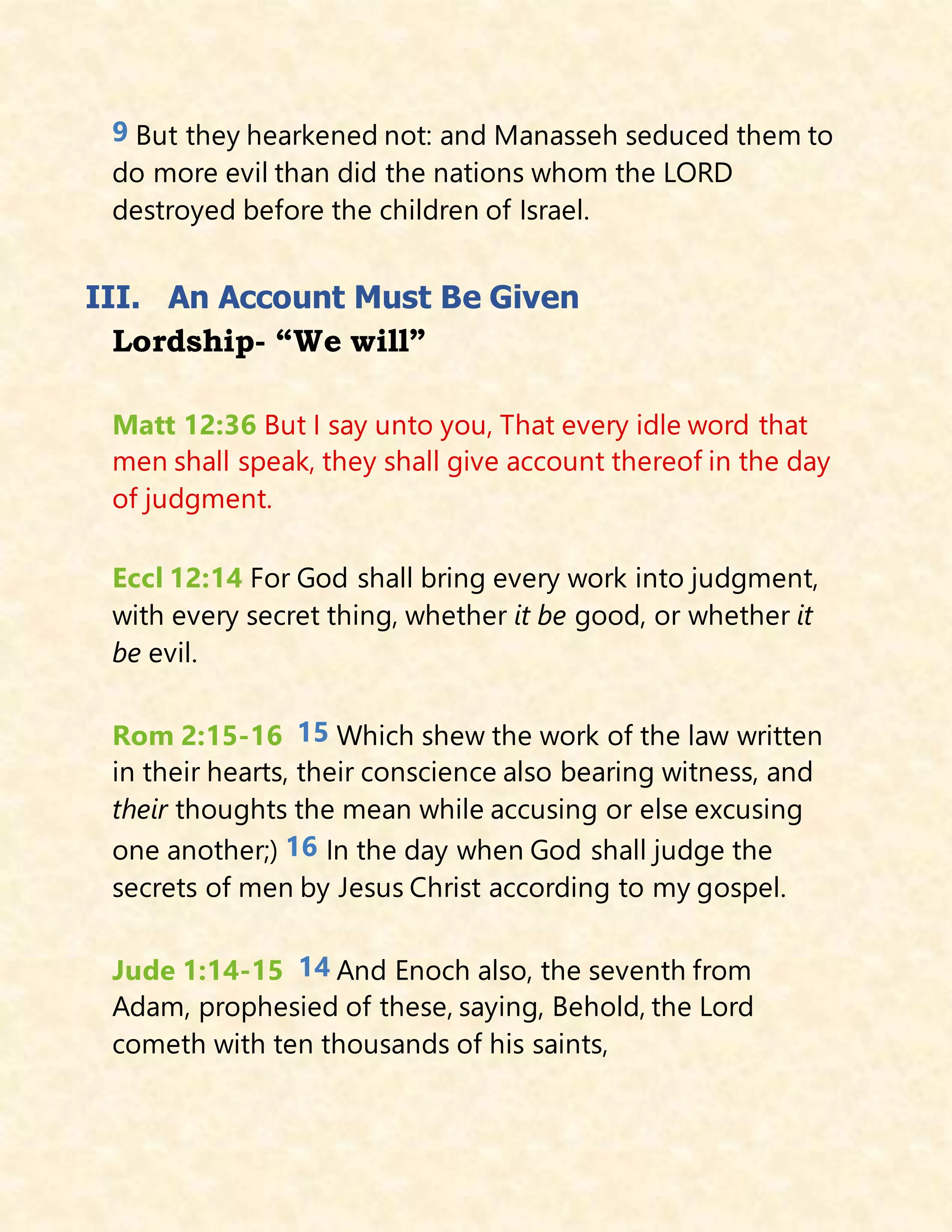 Explanation by Premeditation | DOCX | Christianity | Religion ...