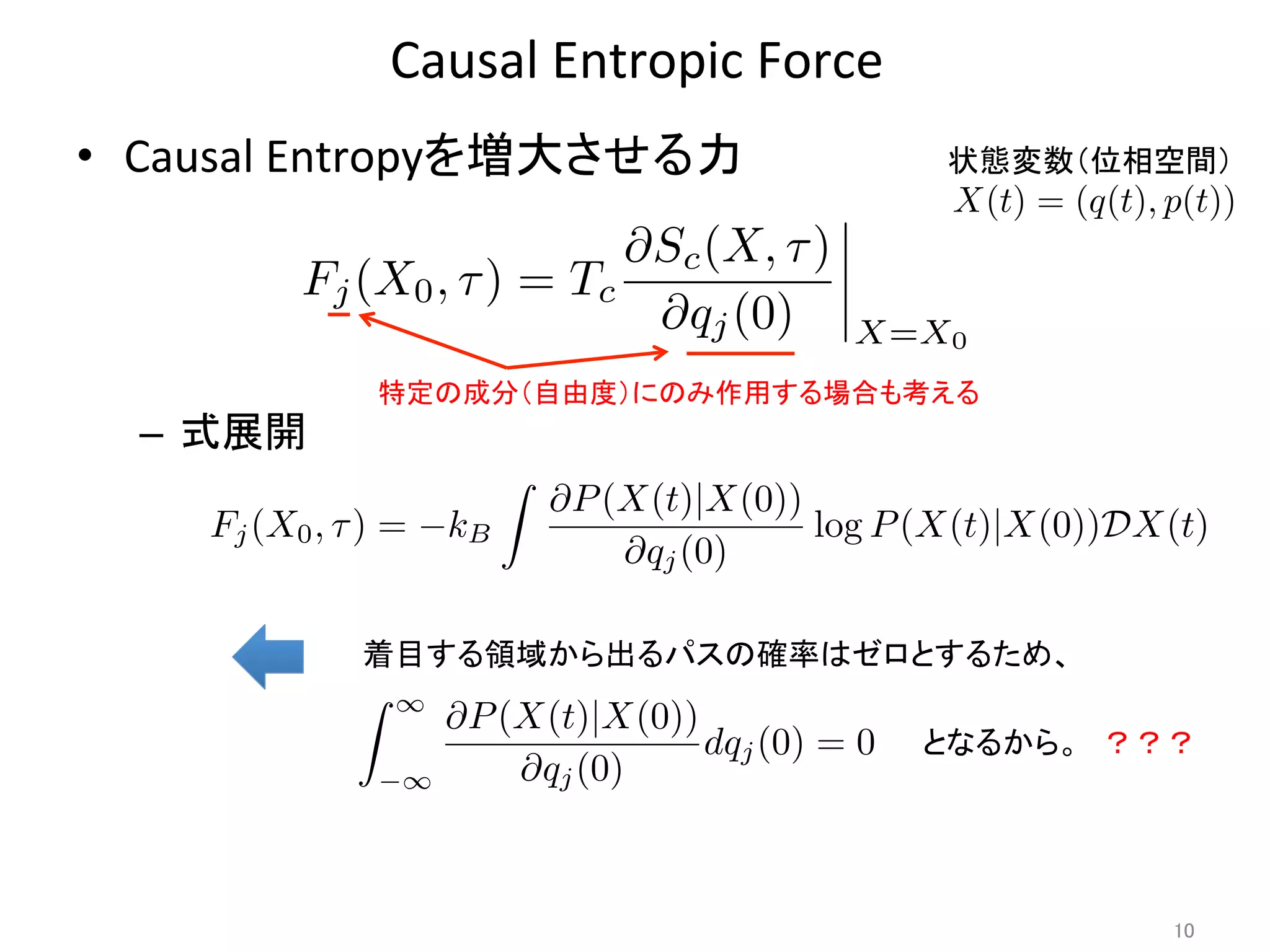 A brief explanation of Causal Entropic Forces | PPT