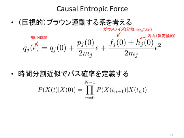 A brief explanation of Causal Entropic Forces | PPT