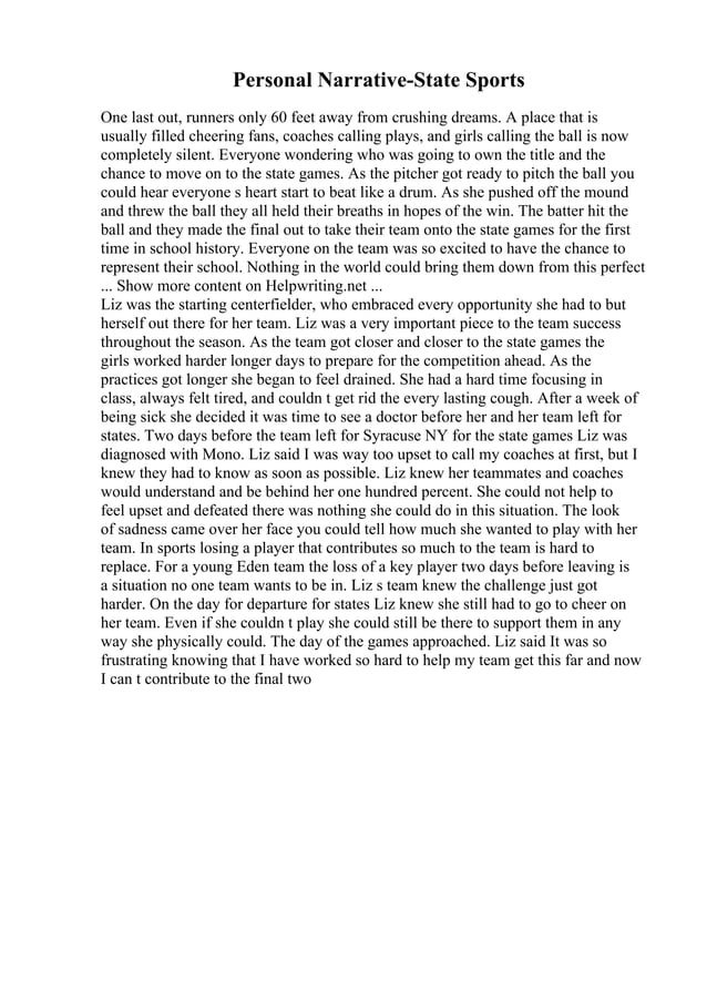 Explanation Essay Example | PDF