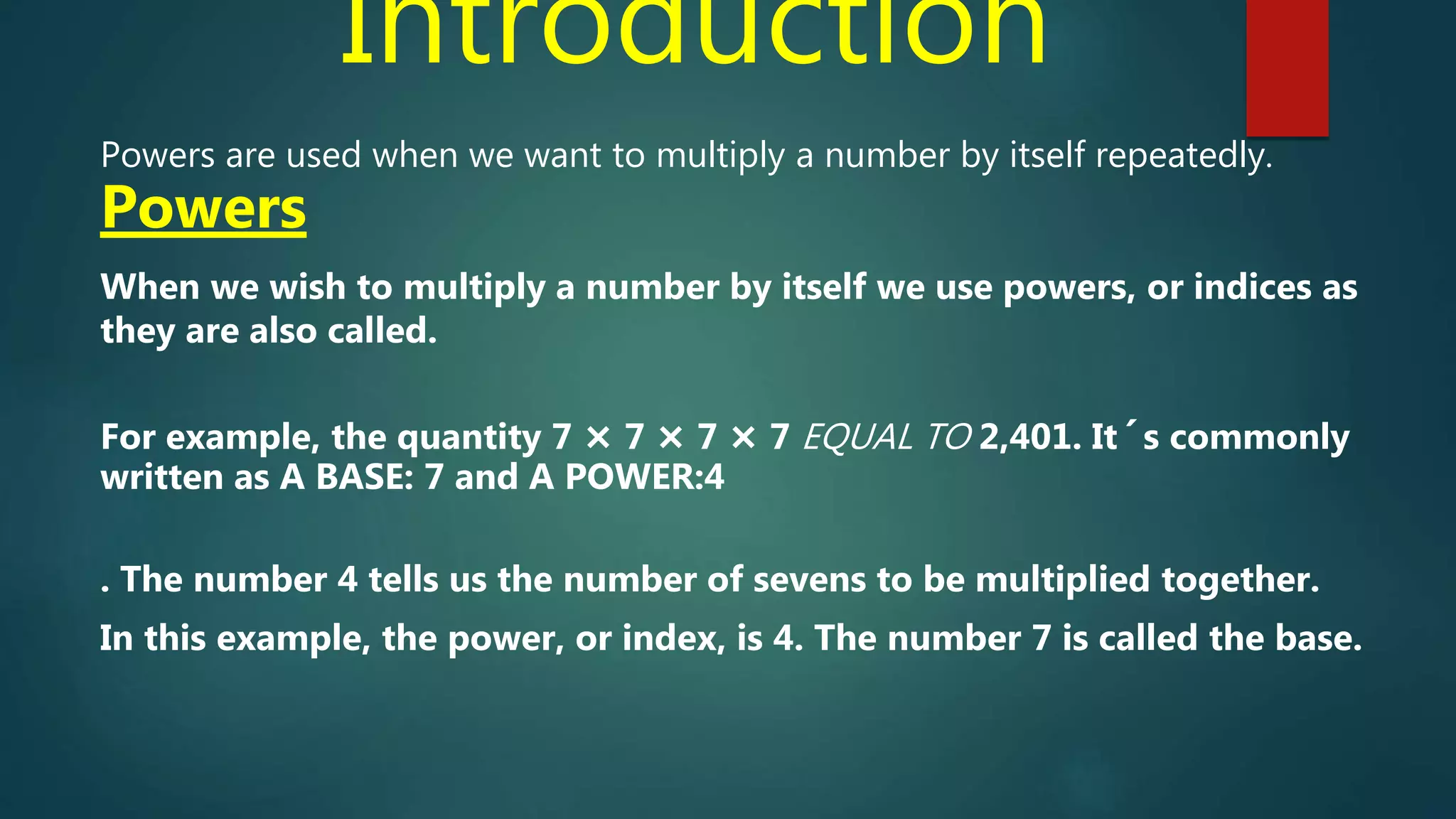 POWERS AND ROOTS 2 | PPTX