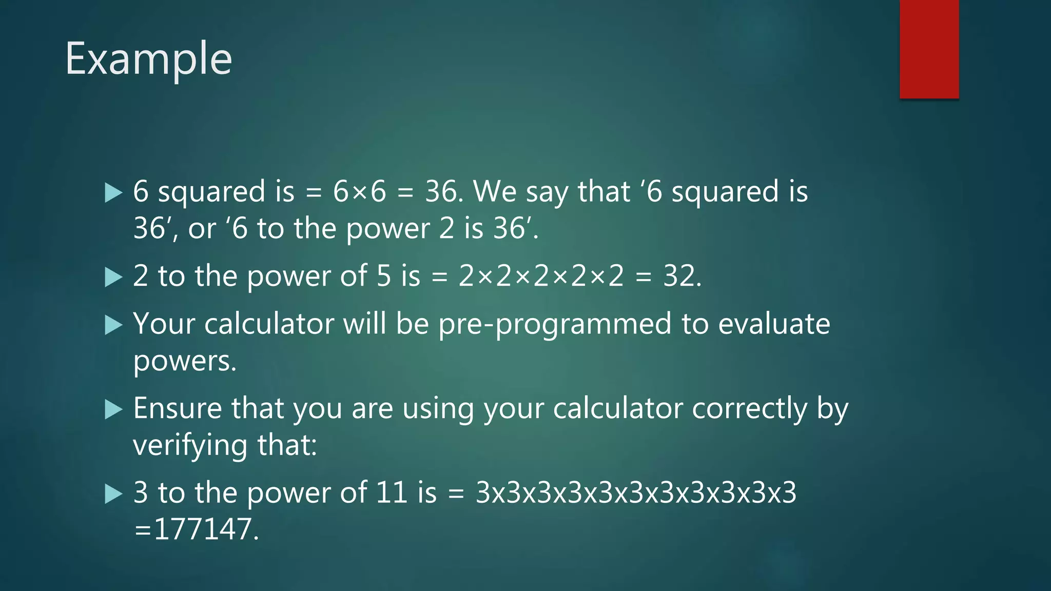 POWERS AND ROOTS 2 | PPTX