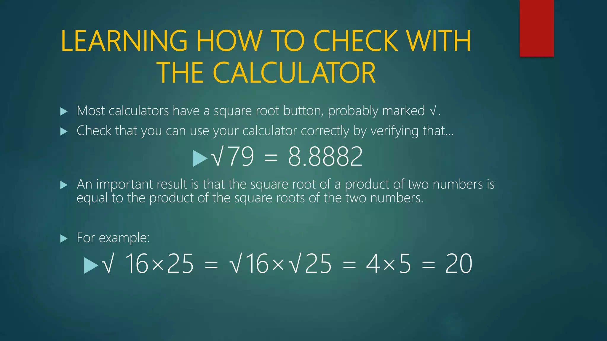 POWERS AND ROOTS 2 | PPTX