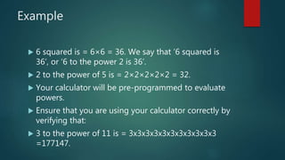 POWERS AND ROOTS 2 | PPTX