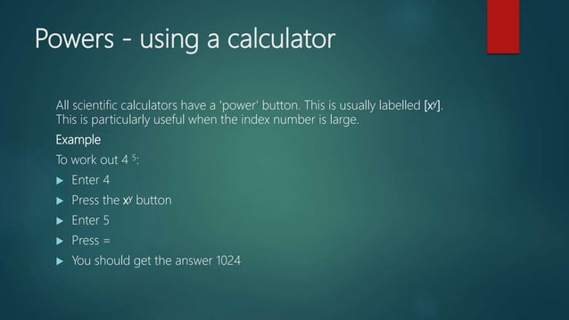 POWERS AND ROOTS 2 | PPTX