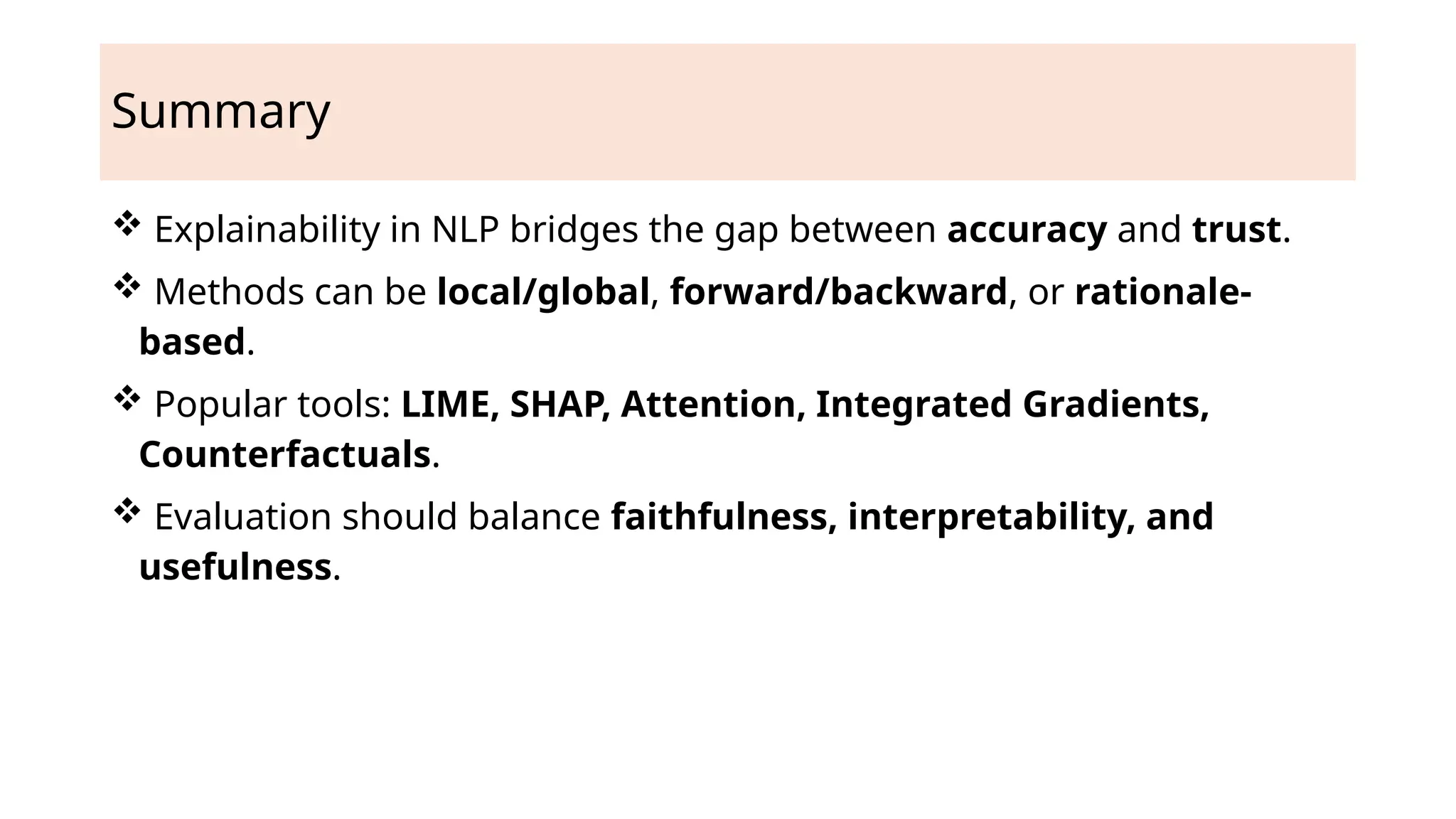 Explainability in Natural Language Processing Presentation | PPTX
