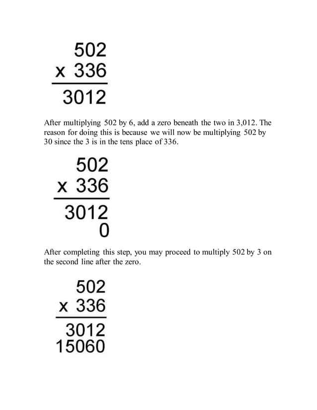 Explanation multiplication | PDF