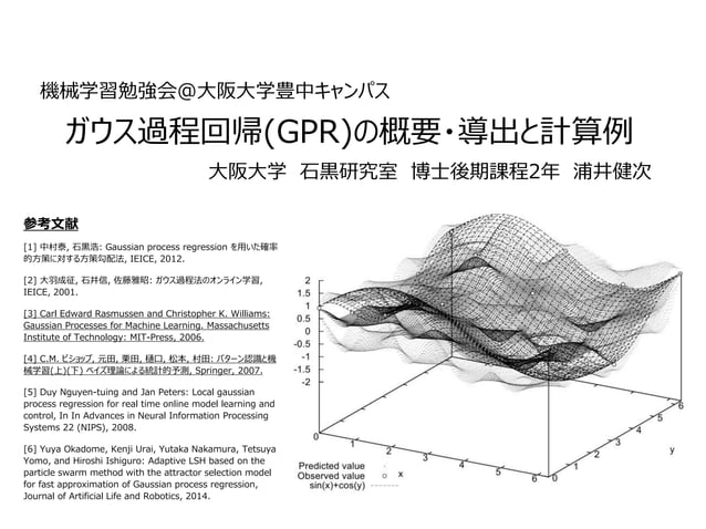 ガウス過程回帰の導出 ( GPR : Gaussian Process Regression ) | PDF