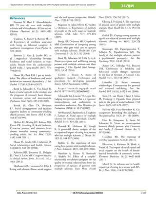 Explanation of how do individuals with multiple sclerosis cope with ...