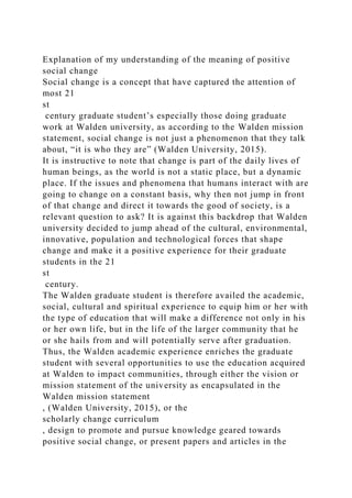 Explanation of my understanding of the meaning of positive social ch.docx