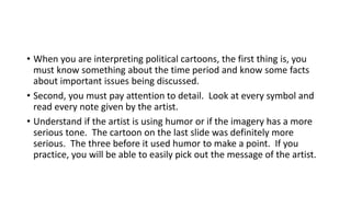 Explanation of political cartoons | PPTX