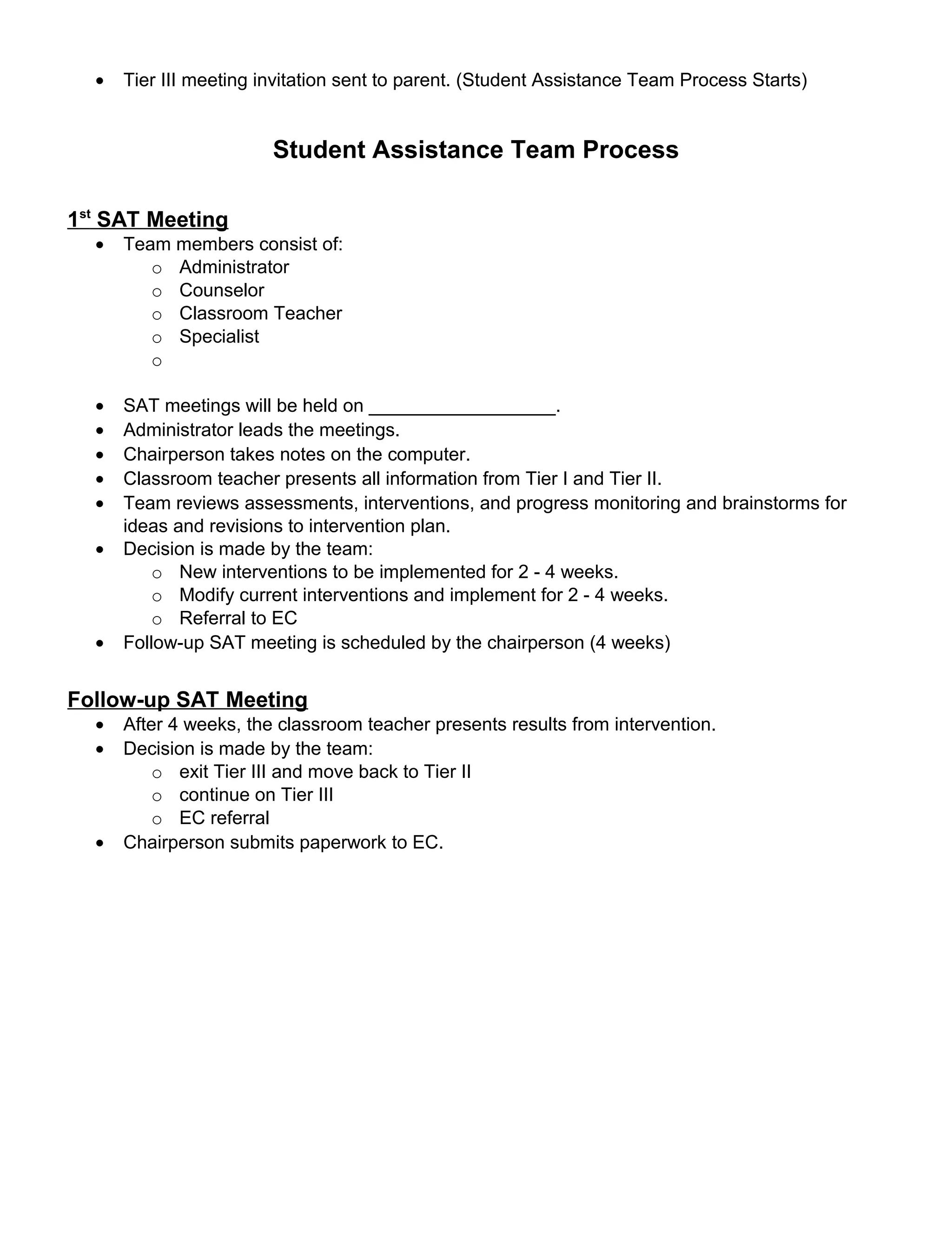 Explanation of sat process suggestions (1) | DOC | Educational ...