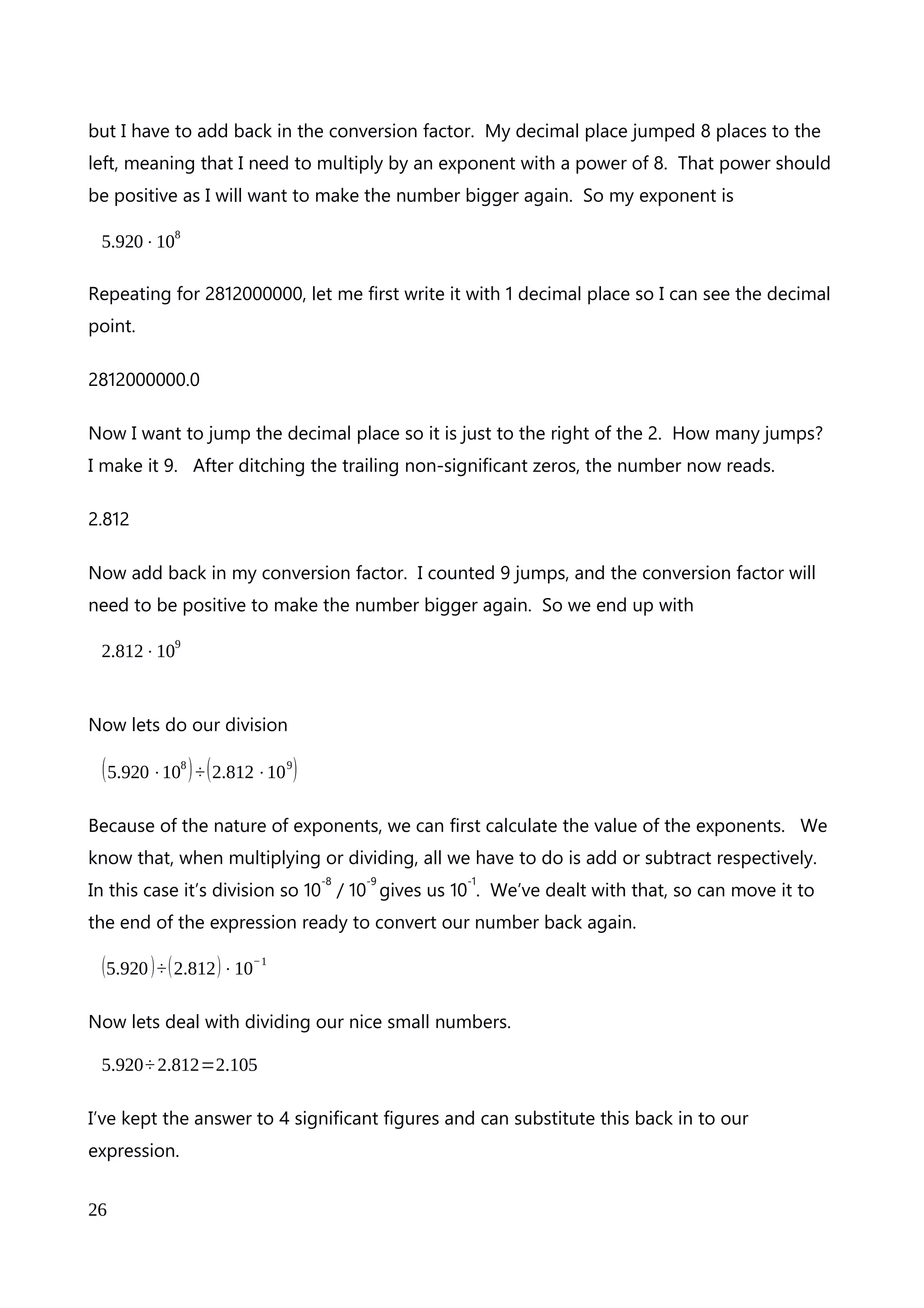 Explanation of scientific notation | PDF