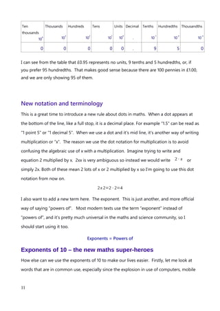 Explanation of scientific notation | PDF