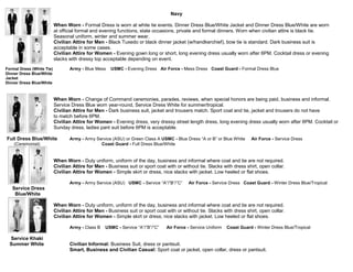 Explanation of service equivalent uniforms | PDF