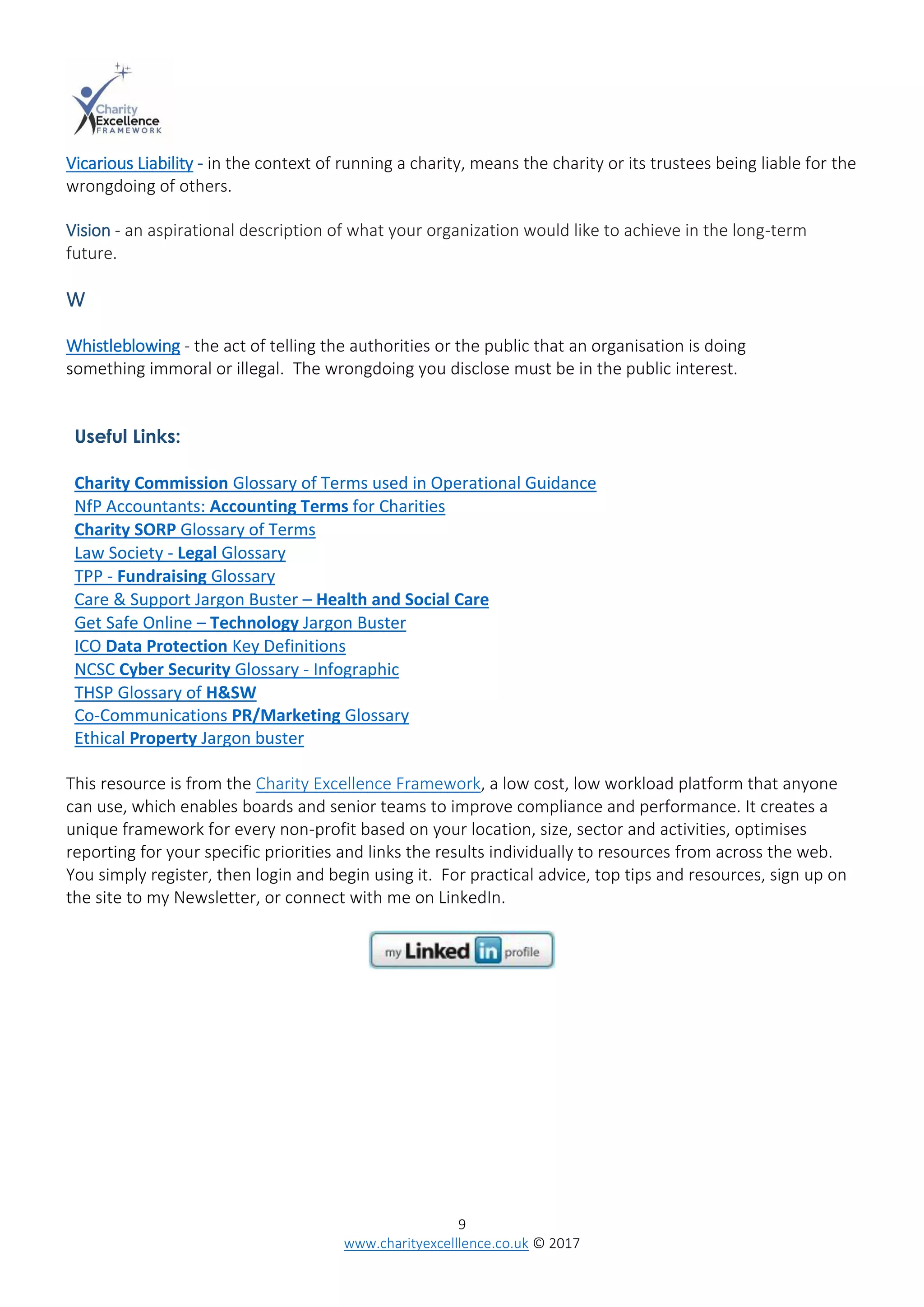 Charity Management Terms Explained in Plain English | PDF