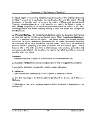 Meaning of Taghoot | PDF | Islam | Religion & Spirituality