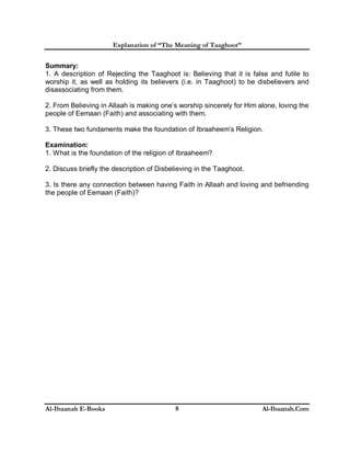 Meaning of Taghoot | PDF | Islam | Religion & Spirituality