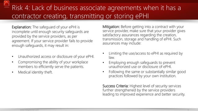 Explanation of the most common types of administrative risks | PDF ...