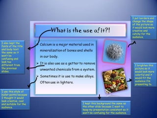 Explanation of the presentation | PPT
