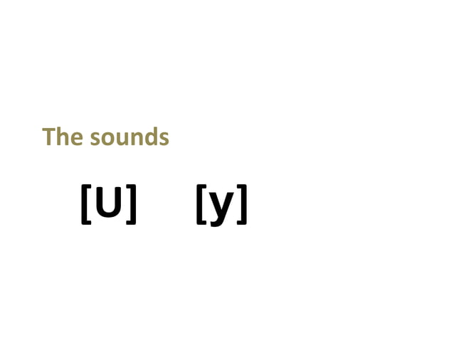 Explanation ou u sounds | PPSX