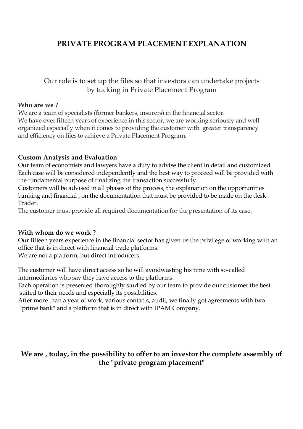 Explanation ppp for company with docs to fill