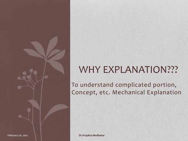 Explanation ppt | PPT