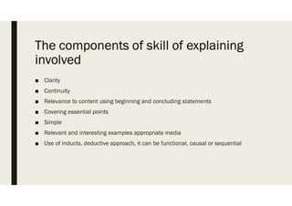 Explanation skill pdf | PPT
