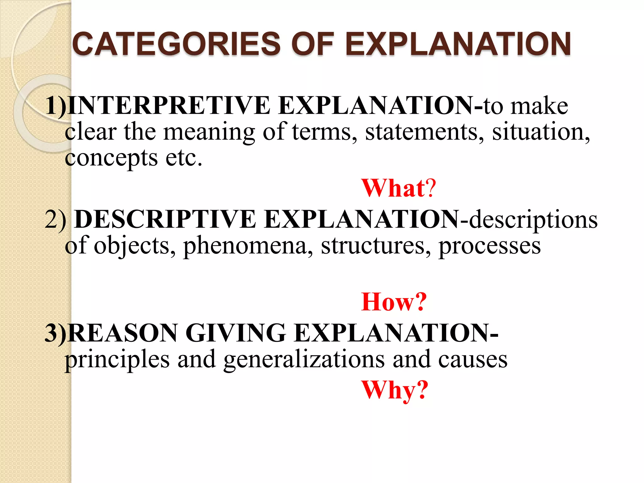 Explanation skills by Amol Ubale | PPT