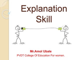 Explanation skills by Amol Ubale | PPT
