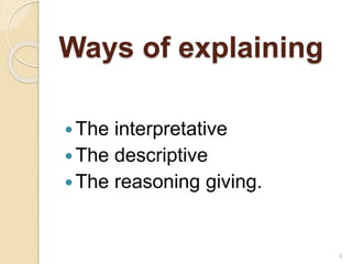 Explanation skills by Amol Ubale | PPT