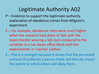 Explanations of obedience | PDF