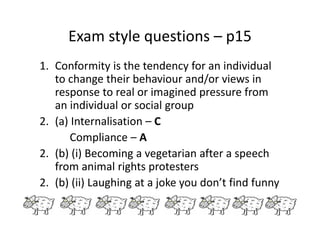 Explanations of why people conform nsi & isi | PPT