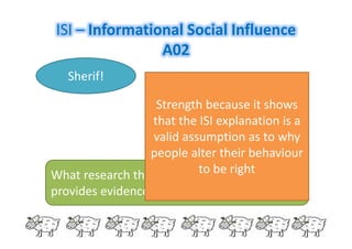 Explanations of why people conform nsi & isi | PPT