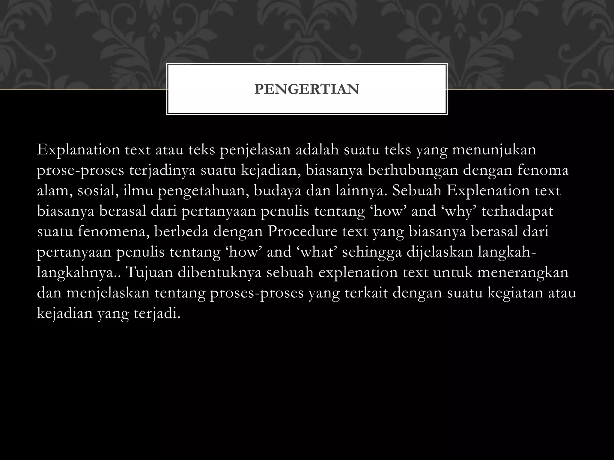 Explanation text | PPTX