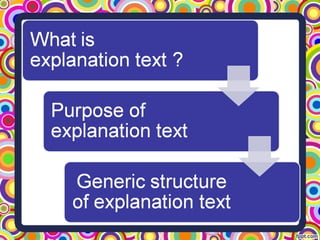 Explanation text | PPT | Science