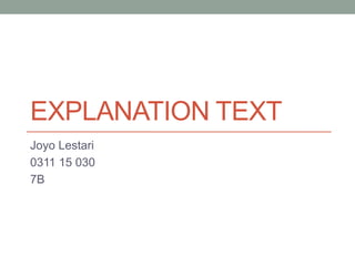 Explanation text | PPTX