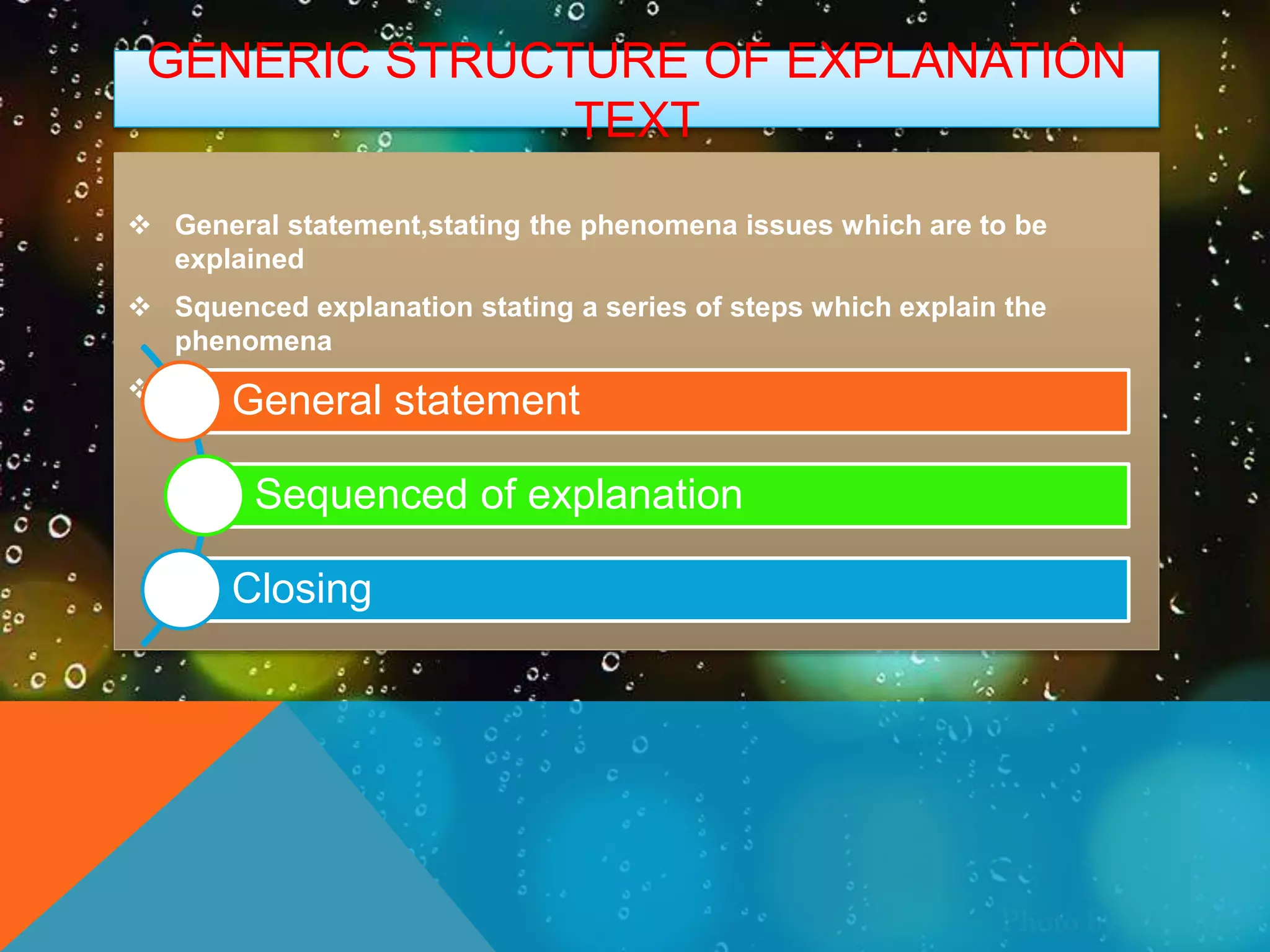 Explanation text and report text | PPTX