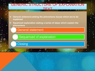 Explanation text and report text | PPTX