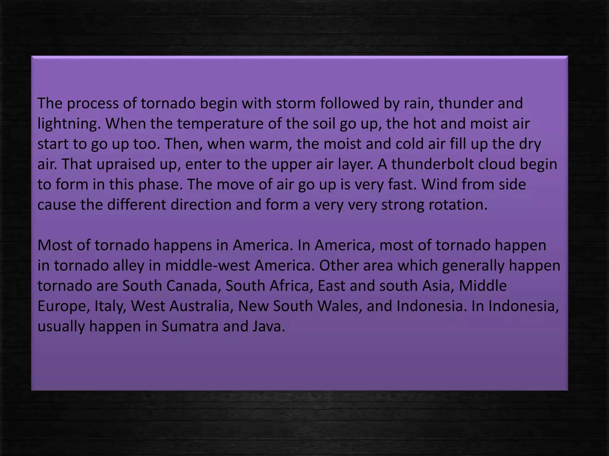 Explanation text Tornado | PPTX | Weather | Science