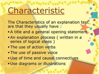 Explanation Text dan contohnya | PPTX