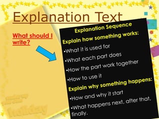 Explanation Text dan contohnya | PPTX
